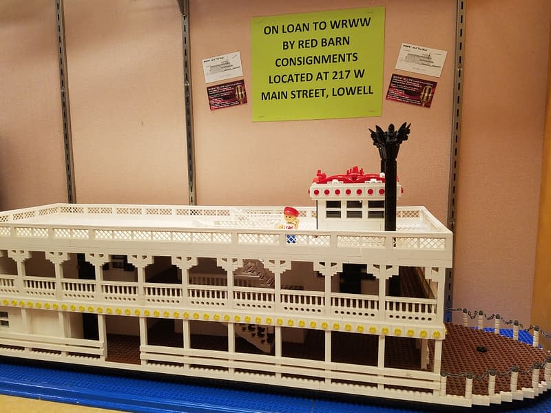 Lego Showboat on Display at Lowell High School - Lowell's First Look
