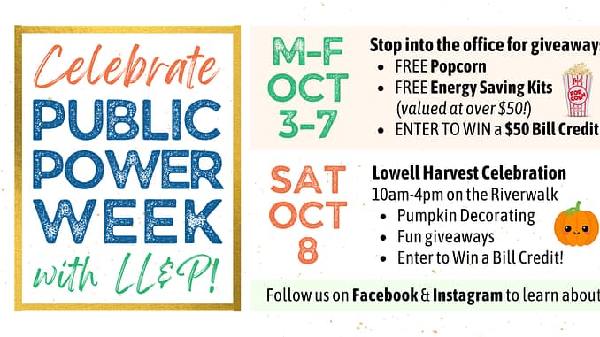 Lowell Light & Power Holding Contests and More for Public Power Week ...