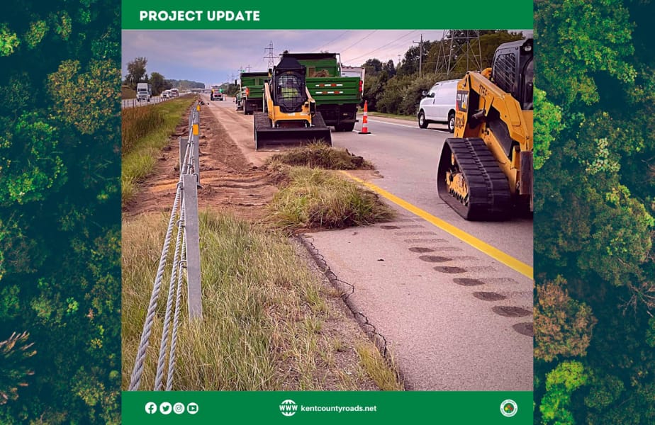 Construction on M-21 Between Lowell and Ada Begins - Lowell's First Look