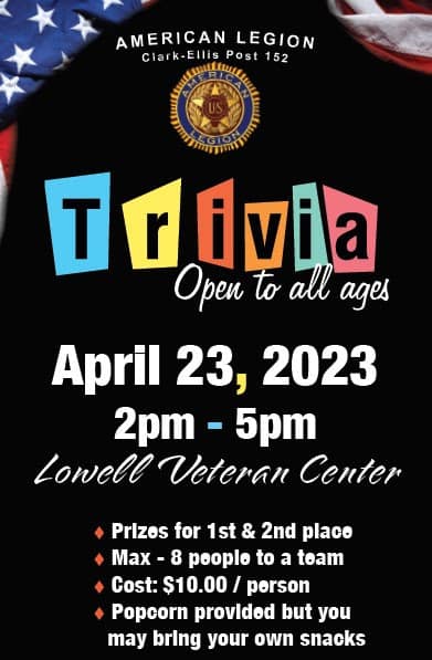 American Legion Trivia - Lowell's First Look