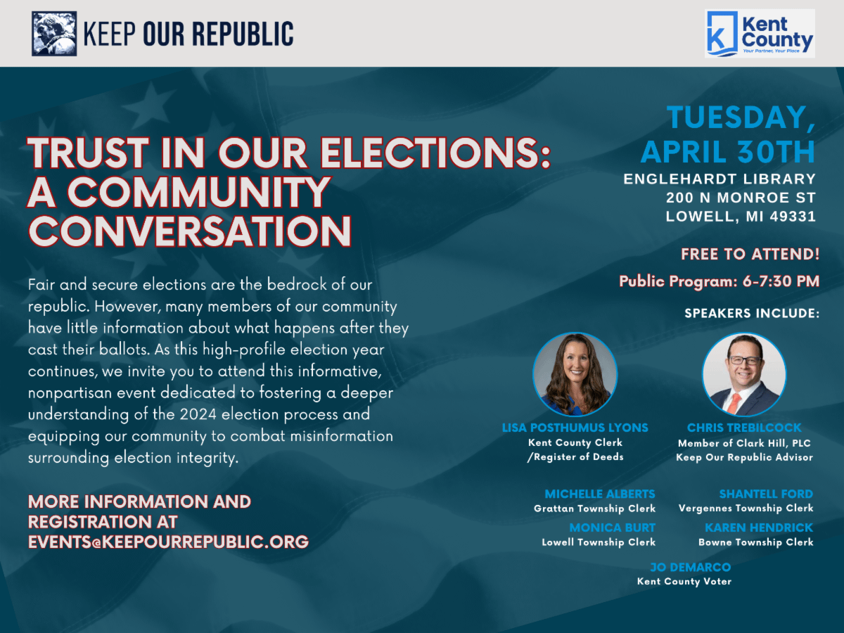 Keep Our Republic Event on The Voting Process - Lowell's First Look