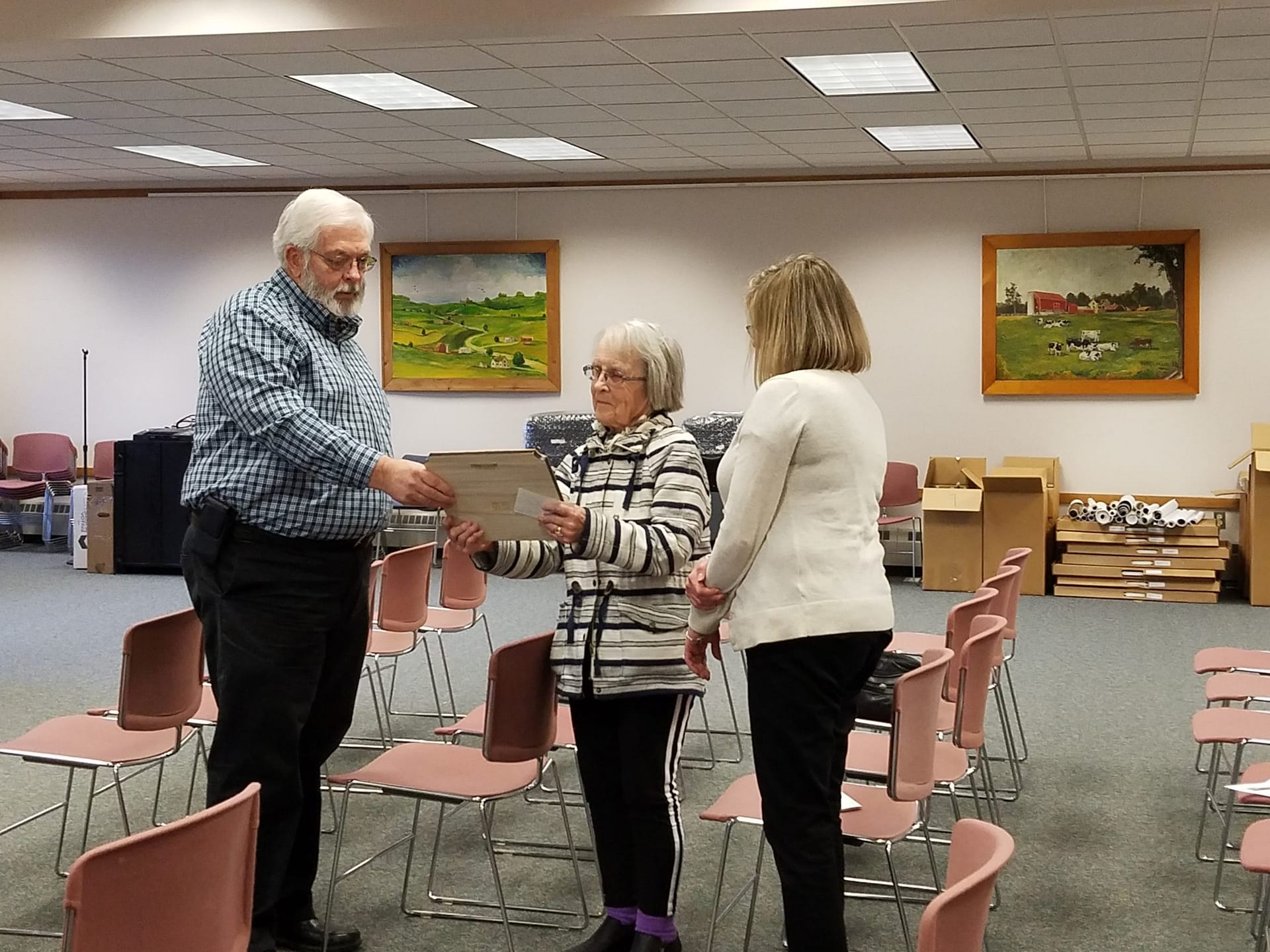 Lowell Township Honors Betty Yeiter at Board Meeting - Lowell's First Look