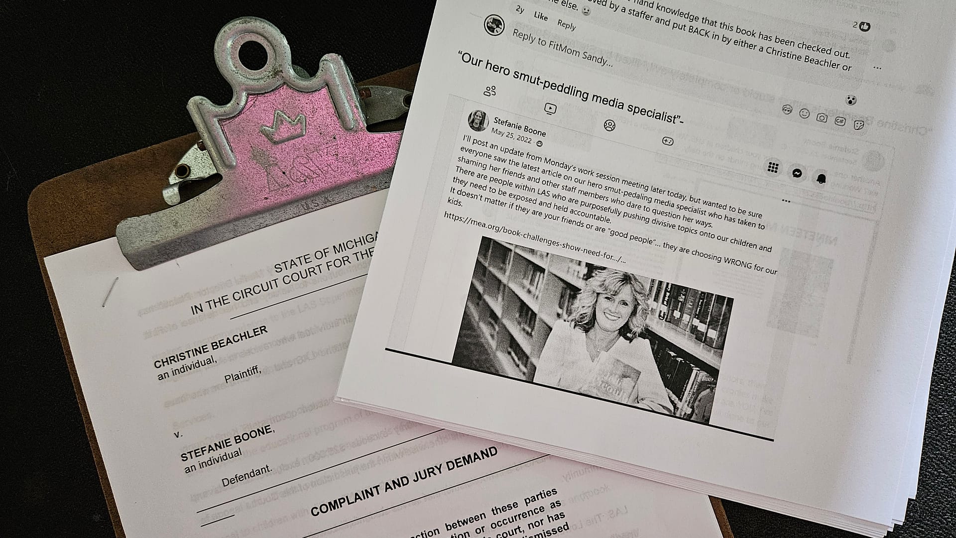 Lawsuit Filed Against Stefanie Boone - Lowell's First Look